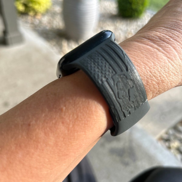 Off-road 4x4 American Flag and Tire Tread | Watch Band | Fits 38/40 ...