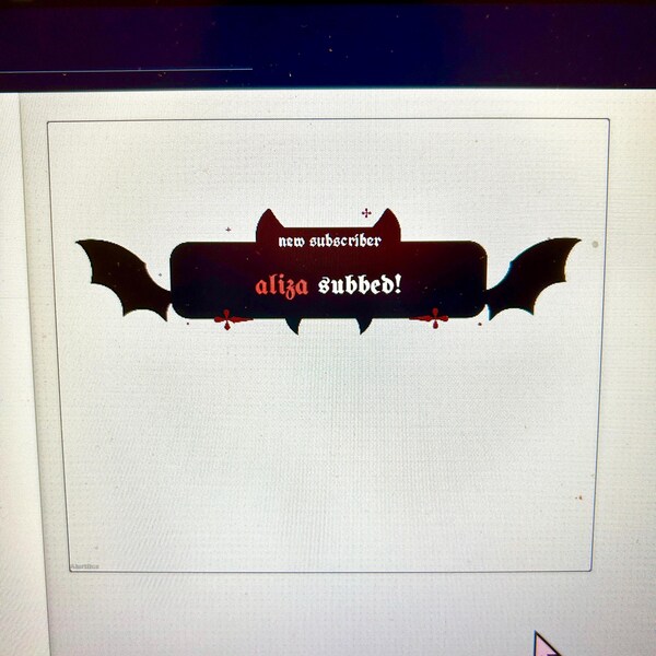 Goth Bat Stream Alerts: Animated Twitch Overlay Pack (digital Download ...