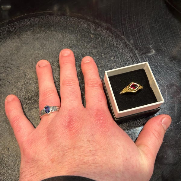 Lords Ring, Seven Rings, Dwarf Ring, Mythology Ring, Ornament Ring ...