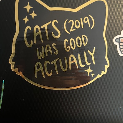 CATS 2019 Sticker Black and Gold Mirror Sticker for Musical Fans - Etsy