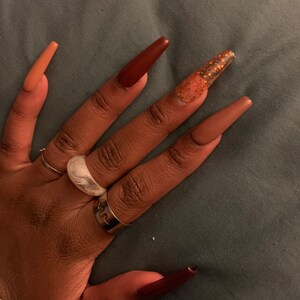 Oil Slick Holographic Collection Hand Painted Press on - Etsy