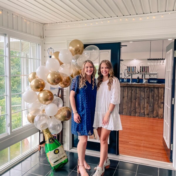 40'' Champagne Bottle Balloon Cascade Kit - Birthday Party, Engagement ...