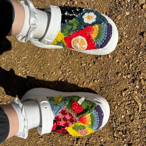 Crochet Croc Cover, Shoe Pattern - Instant PDF Download, Creative ...