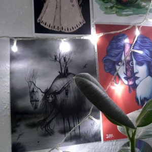 Spooky Bog Creature Creepy Cute Dark Art Fantasy Illustration Horror ...