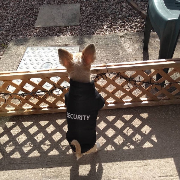 SECURITY Dog Sweatshirt Hoodie - Dog Sweater - Dog Jumper - Printed Dog ...