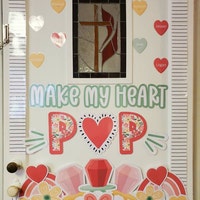 Retro Spring Bulletin Board Kit, Acrostic Poem, Pastel Spring Theme ...