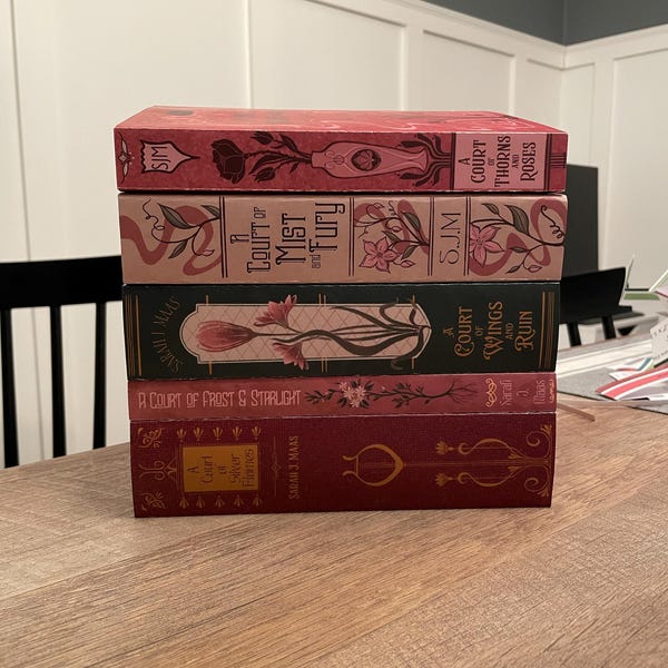 ACOTAR Paperback Vintage Dust Jackets Set, Digital Download, Officially ...