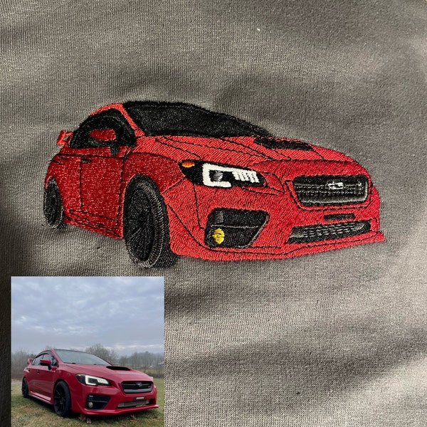 Custom Car Embroidered Sweatshirt, Race Car Hoodie, Car Lovers ...