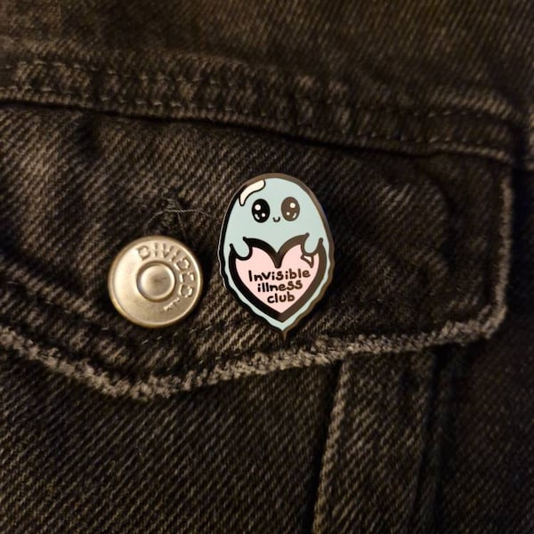 Invisible Illness Club Enamel Pin - Spoonie Gift - Chronic Illness Gift ...