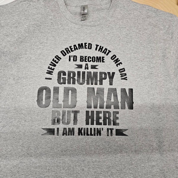 Grumpy Old Man Svg Png Sarcasm - Etsy