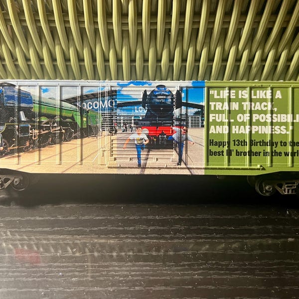 Custom Printed Model Train Box Car, HO Scale Box Car, Personalized Box ...