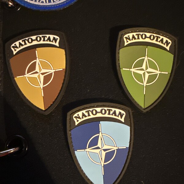 NATO PVC Patch Tactical Morale Patch, Patch, Hook and Loop Patch, OTAN ...