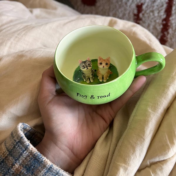 Sleeping Cat Mug Ceramic Coffee Mugs Handmade Sleepy Cat Mug Cat Lover ...