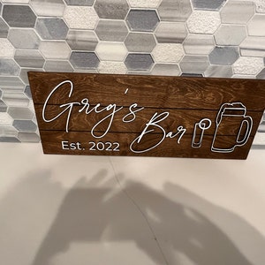 Pallet Sign Bar Sign Custom Wood Sign 3D Sign - Etsy