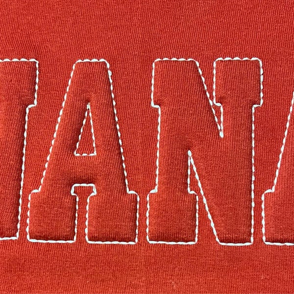 Embossed 3D Puff Embroidery Font - Puff Foam Embroidery Font - Puffy ...