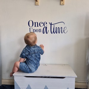 Once Upon A Time Wall Sticker Decal Vinyl Stencil Word Quote DIY Vinyl ...