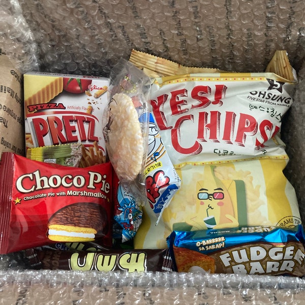 Asian Snack Box Best Value Snack Box Drinks & Full Size Assorted ...
