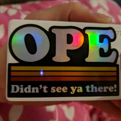 Ope It's a Sticker Nature Colorway. - Etsy