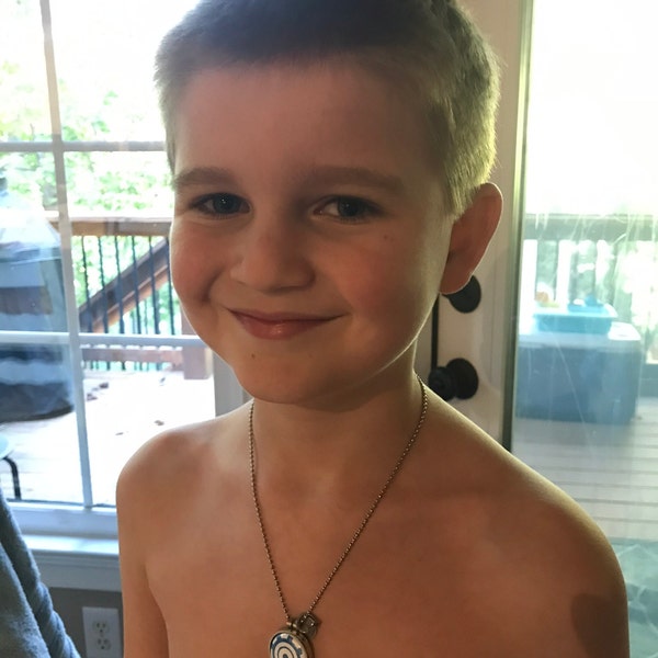 Boy Back to School Locket | Robot Locket for Boy or Girl | Holds a ...