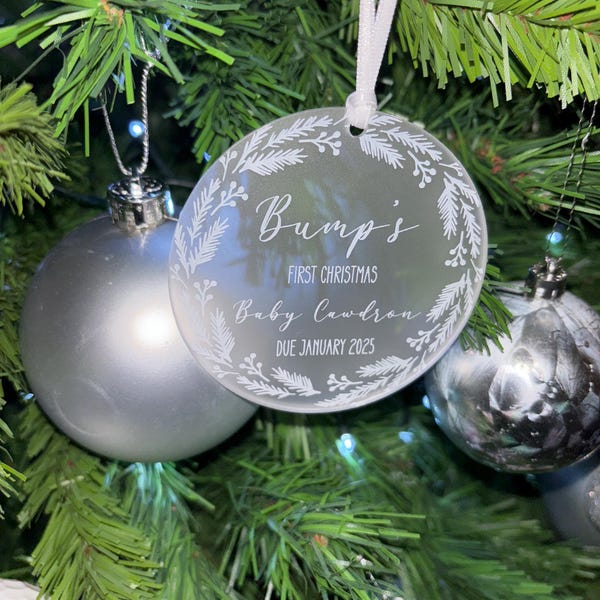 First Christmas Bump Decoration, Bump Ornament Gift, Pregnancy Baby ...