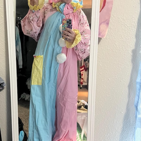 MYSTERY Clown Suit, MADE to ORDER, Adjustable One Size Fits All, Unisex ...