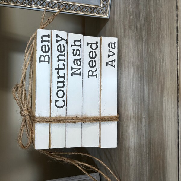 Baby Boy Stacked Books, Its a BOY Custom Book Stack, Farmhouse Nursery ...