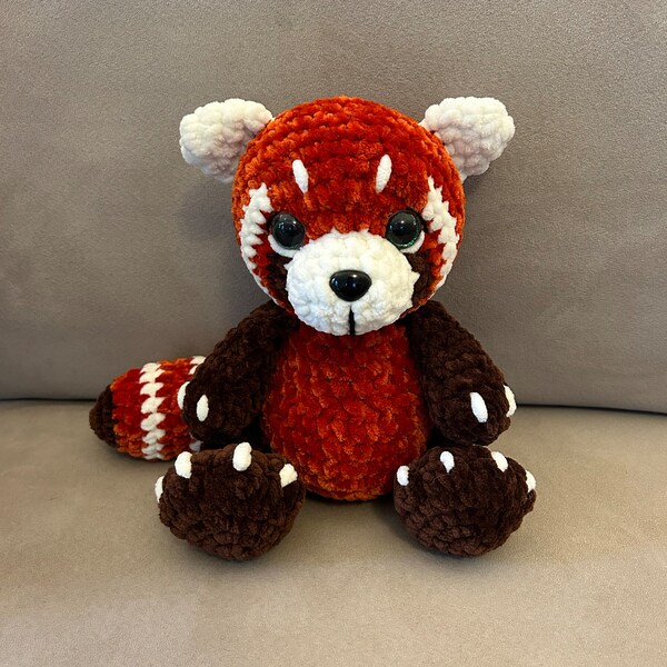 Crochet Red Panda Pattern - Amigurumi Red Panda Pattern – Panda Diy Toy ...