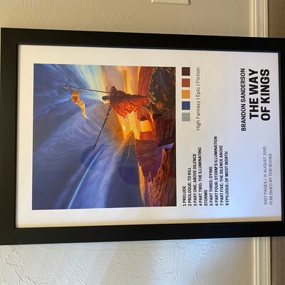 Stormlight Archives Poster Words of Radiance Vintage Poster / Cosmere ...