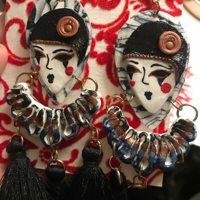 Beetlejuice and Lydia Clay Hypoallergenic Hoop Earrings - Etsy