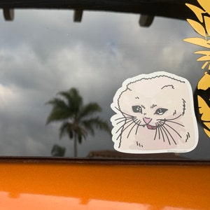 Tired Catto Sad Cat Meme Sticker Sheet Fat Cat Lover - Etsy