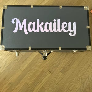 PARKER Font Custom Name Vinyl Decal // Vinyl Stickers for Water Bottle ...