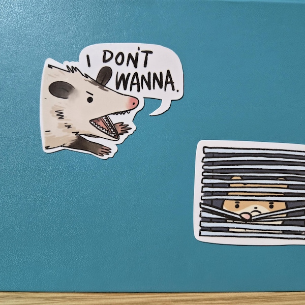 Garbage Crew Possum Acrylic Pin Cute Funny Design Gifts Under 10 ...