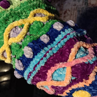 Sirens Call Crochet Mandala Halter / Hand Spun, Hand Dyed Art Yarn ...