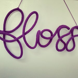 Custom Knitted Rope Word, Kids Bedroom Sign - Etsy