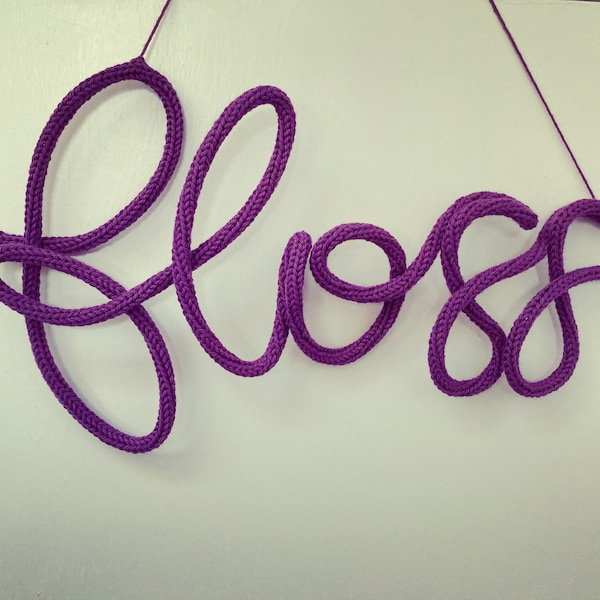 Hug Sign, Hug Knitted Wire Word, Valentines Gift - Etsy