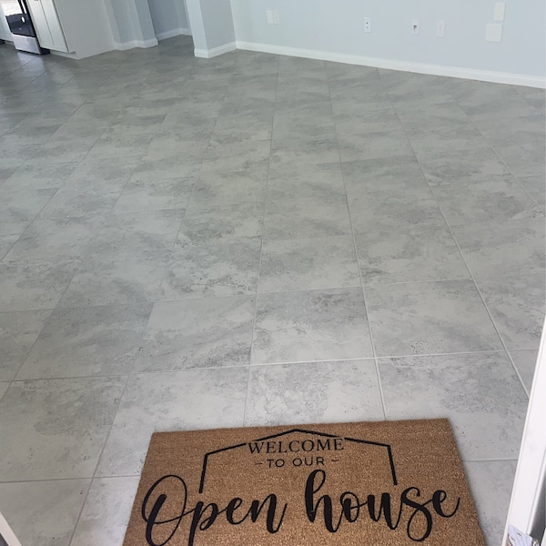 Open House Doormat: Realtor Client Gift, Custom Welcome Mat - Etsy