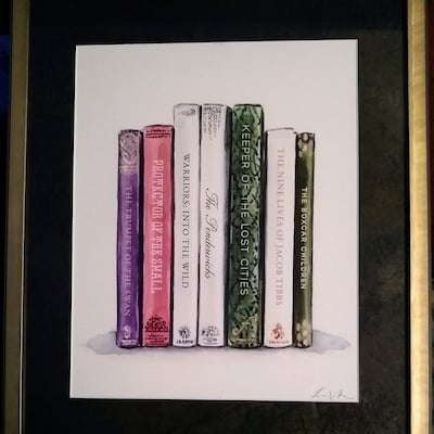 Personalized Art Print Your Favorite Books No. 2 Customizable Art Print ...