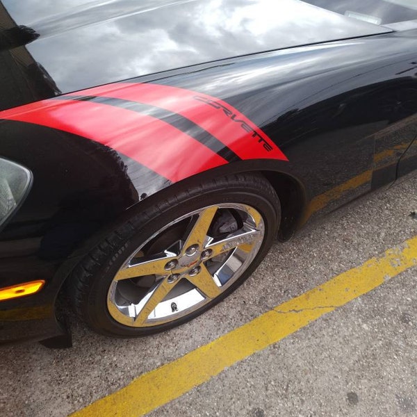 C6 Corvette Fender Hash Stripe Kit - Etsy