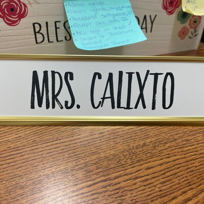 Trendy Teacher Desk Plate Custom Classroom Decor - Etsy