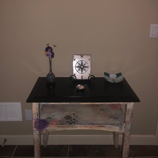 Single X Legs Farmhouse Distressed End Side Table Combo 5.5 Inches ...