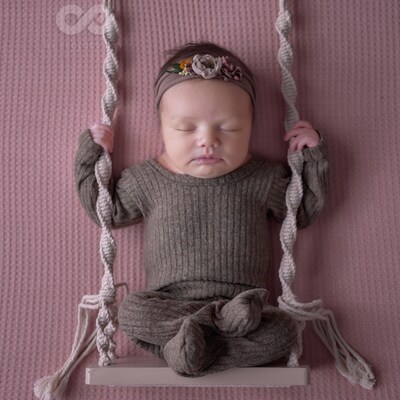 Newborn Props Swing, Wooden Baby Swing, Beanbag Props, Basic Pose ...