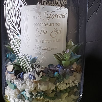 Personalized for You in Memory of Goodbyes Are Not Forever Until We Meet Again Forever in Our ...