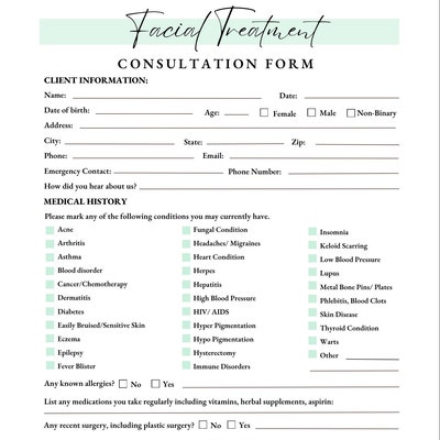 Hairdressing Forms, Hairdresser Contract, Hairstylist Contract, Hair ...