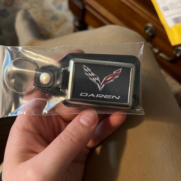 Corvette Stingray Keychain Key Ring Chain - Etsy