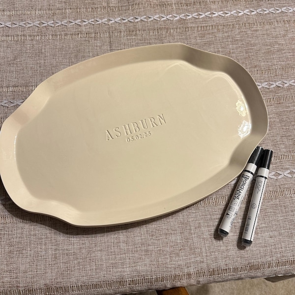 Wedding Gift, Engagement Gift or Signature Guestbook Platter ...