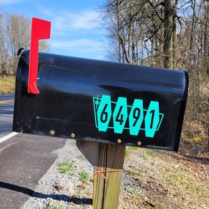 Hex Atomic Acrylic Sign Address Numbers Mid Century House - Etsy