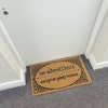 Labyrinth Welcome Mat Worm Outdoor Doormat Come Inside and Have A Nice ...