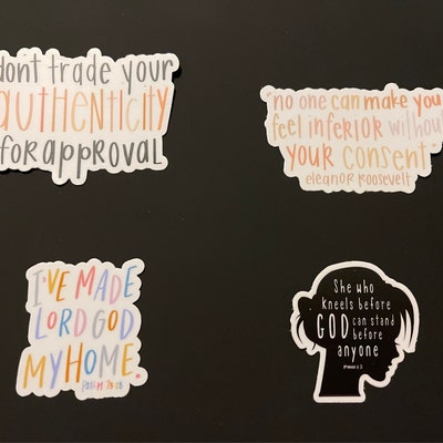 Encouraging & Inspirational Quotes Waterproof Vinyl Stickers No One Can ...