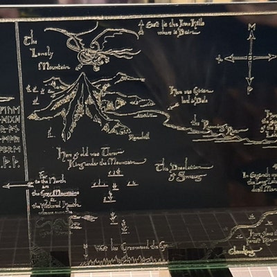 Thror's Map Svg Vector PNG JPG Files the Hobbit Map Lonely Mountain ...