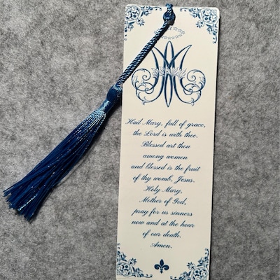 Blessed Virgin Mary Bookmarks Catholic Bookmark Catholic Prayer Card ...
